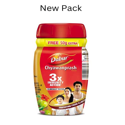 Dabur Chyawanprash 3X Immunity ActionWith 40+ Ayurvedic Herbs (500g ...