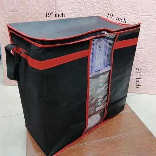 Extra Large Capacity Black Storage Bag - My Basket
