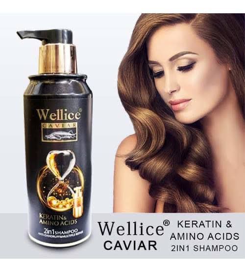 Wellice Caviar Keratin & Amino Acids 2-In-1 Shampoo – My Basket