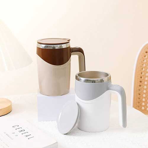 Self Stirring Coffee Mug Automatic Magnetic Stirring Coffee Cup 380mL ...